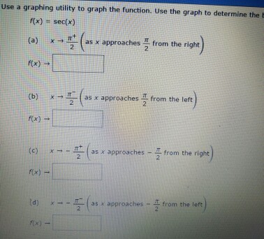 Solved Use a graphing utility to graph the function. Use the | Chegg.com