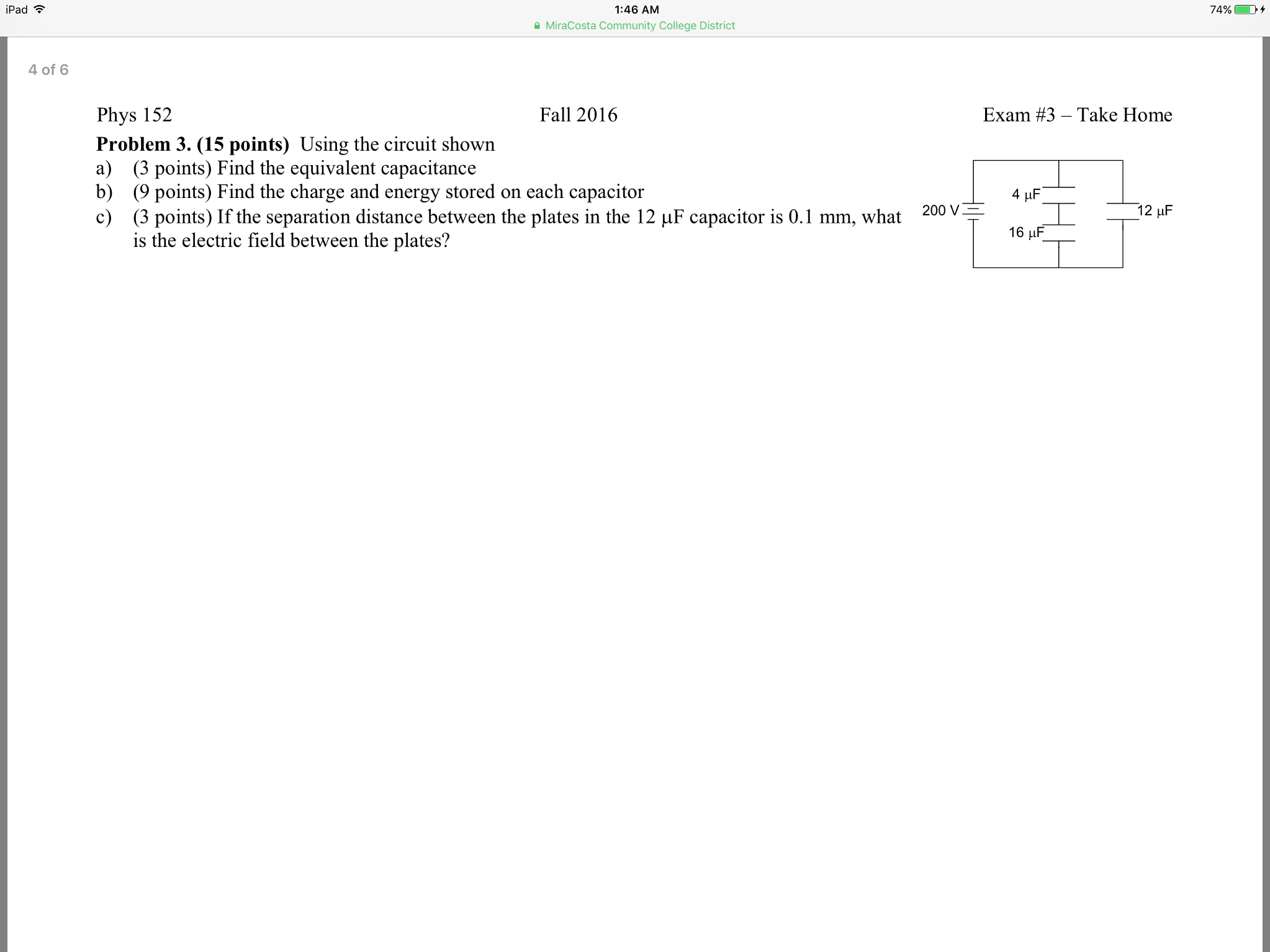 Solved Using the circuit shown Find the equivalent | Chegg.com