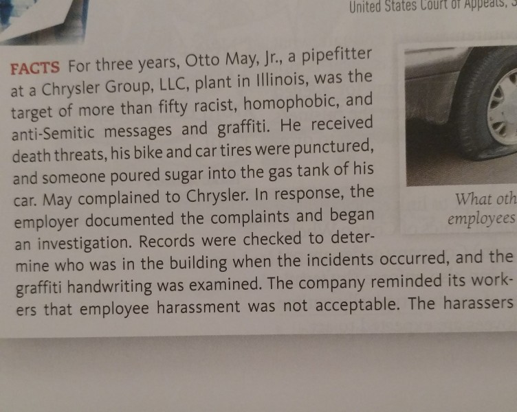 Solved United States Court of Appeas, FACTS For three years, | Chegg.com