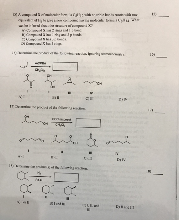 Solved A Compound X Of Molecular Formula C 8h 12 With No