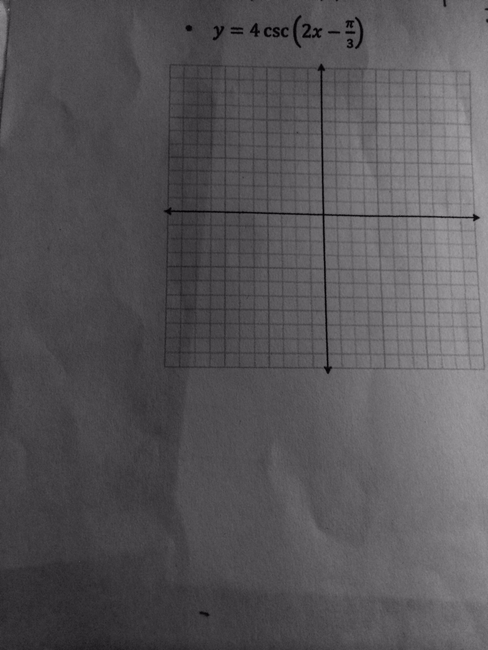 Solved Solving A CSC Function And Graphing It Y 4 Csc Chegg Solved Solving A CSC Function And Graphing It Y 4 Csc Chegg