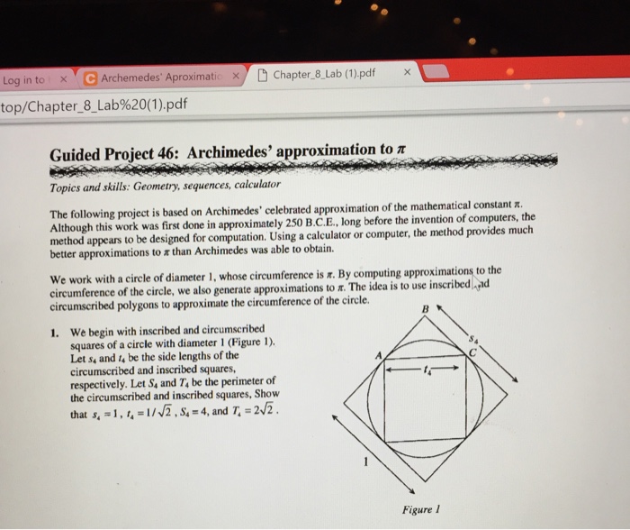 Solved ×TeArchemedes. Aproximati Archemedes Aproximatio | Chegg.com