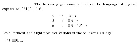 Solved The following grammar generates the language of | Chegg.com