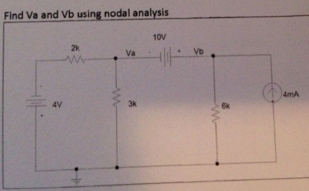 Solved Find the unknown node Voltages using nodal analysis | Chegg.com