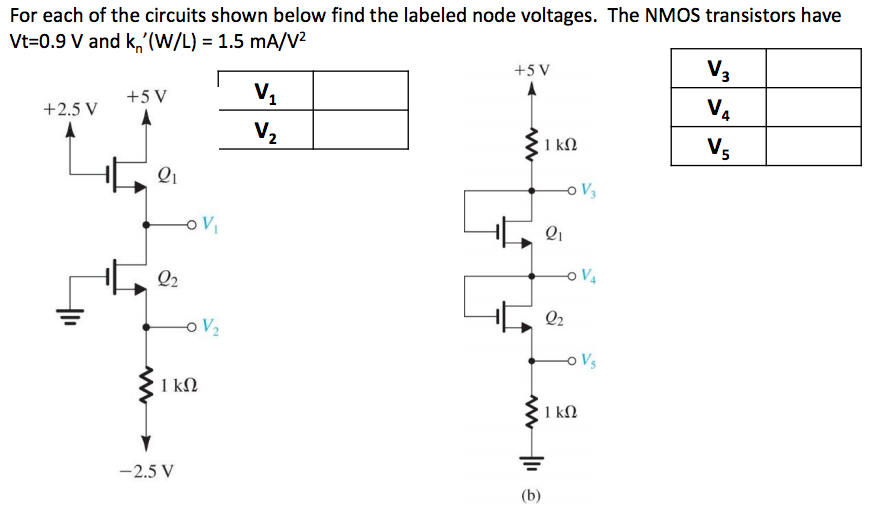 Solved For each of the circuits shown below find the labeled | Chegg.com