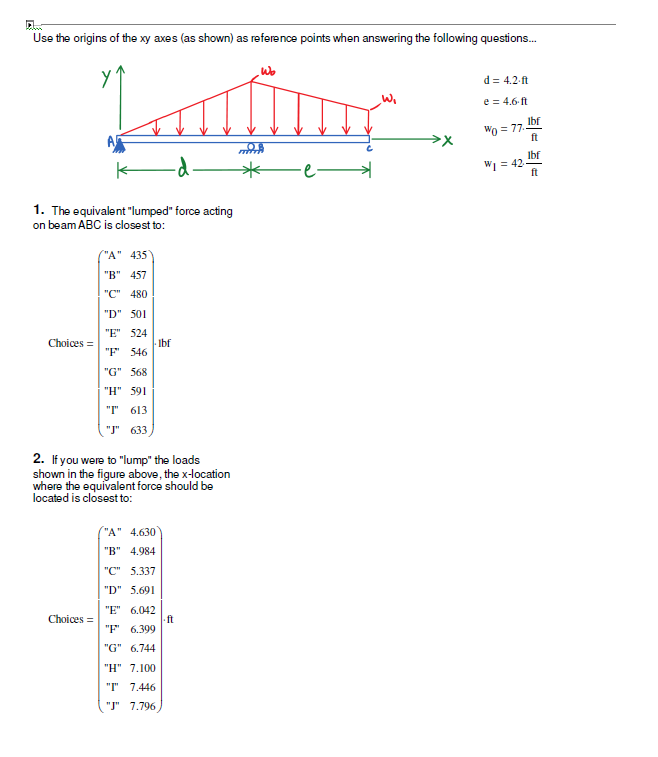 Solved Use the origins of the xy axes (as shown) as | Chegg.com
