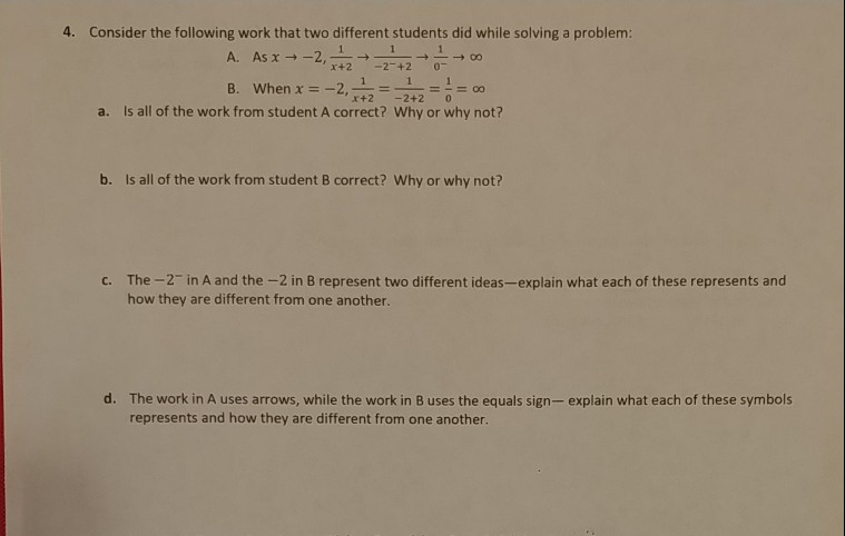 Solved 4. Consider the following work that two different | Chegg.com