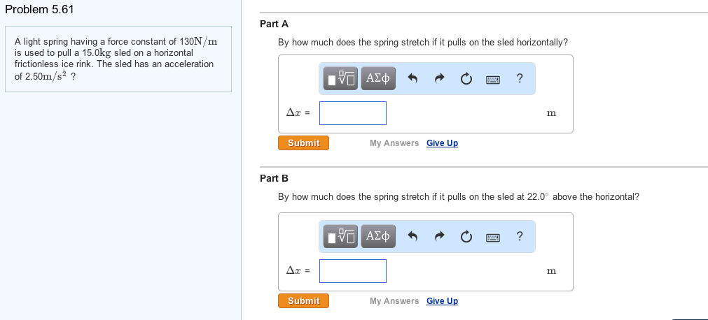 Solved A light spring having a force constant of 130N/mis | Chegg.com