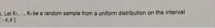 Solved A) determine a sufficient statistic for theta?B) | Chegg.com