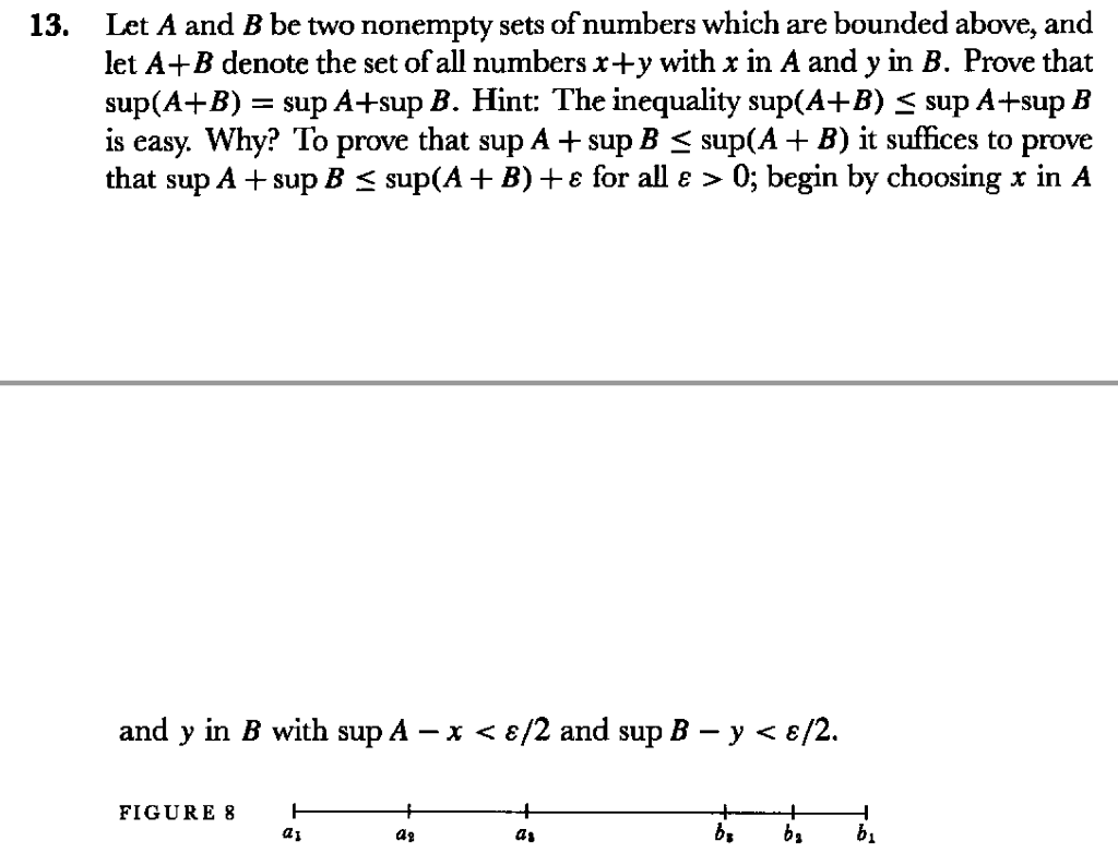 Solved Let A and B be two nonempty sets of numbers which are | Chegg.com
