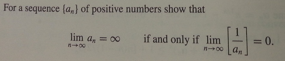 Solved For a sequence {an} of positive numbers show that | Chegg.com