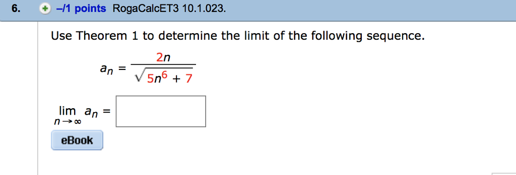 Solved 6 リー1 points RogaCalcET3 10.1.02 3 . Use Theorem 1 to | Chegg.com