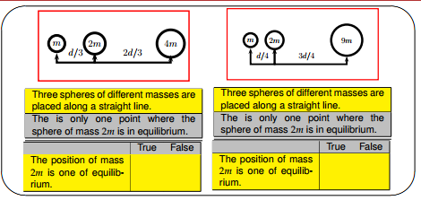 Solved Three spheres of different masses are placed along a | Chegg.com