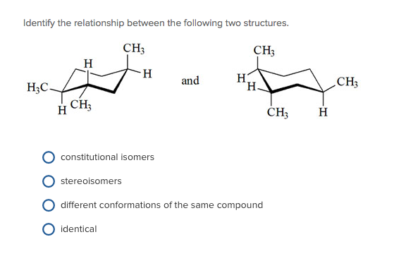 Solved identify the relationship between the following two | Chegg.com