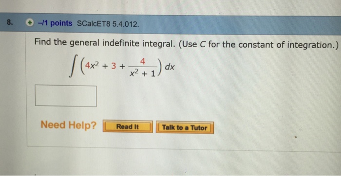 Solved I need help with these integral calculus problems. | Chegg.com
