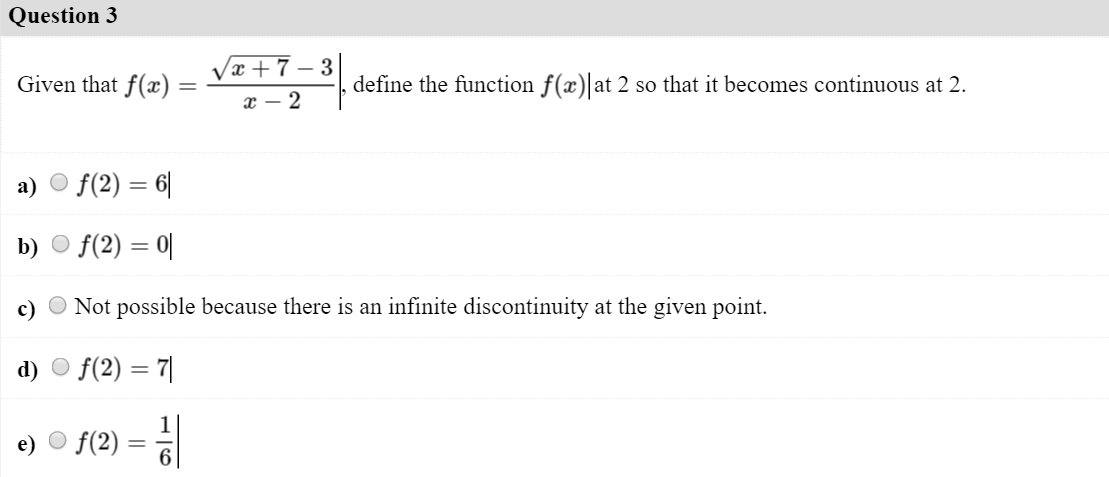 Solved Given that f(x) = Squareroot x + 7 - 3/x - 2|, define | Chegg.com
