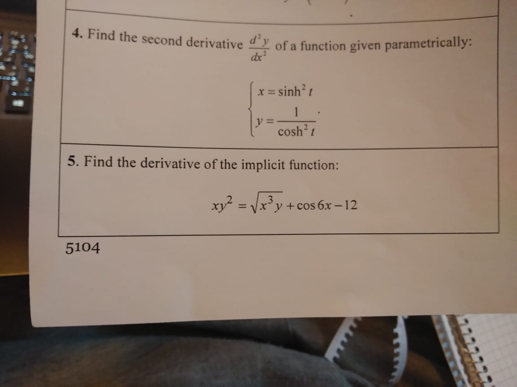 Solved E Second Derivative D Of A Function Given 2501