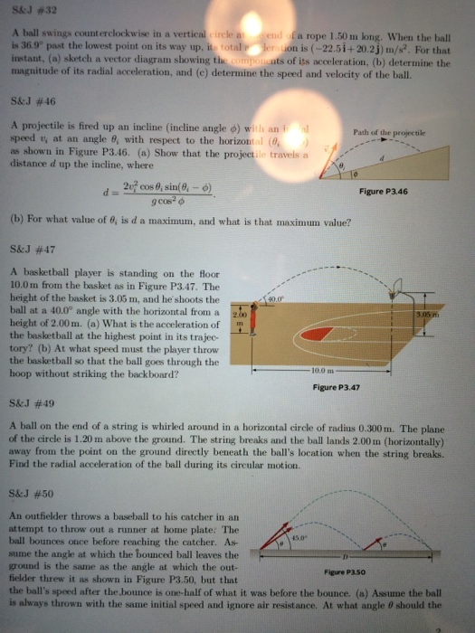 Solved A projectile is fired up an incline (incline angle) | Chegg.com