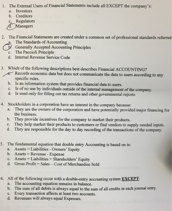 Solved Someone please help me answer these accounting | Chegg.com