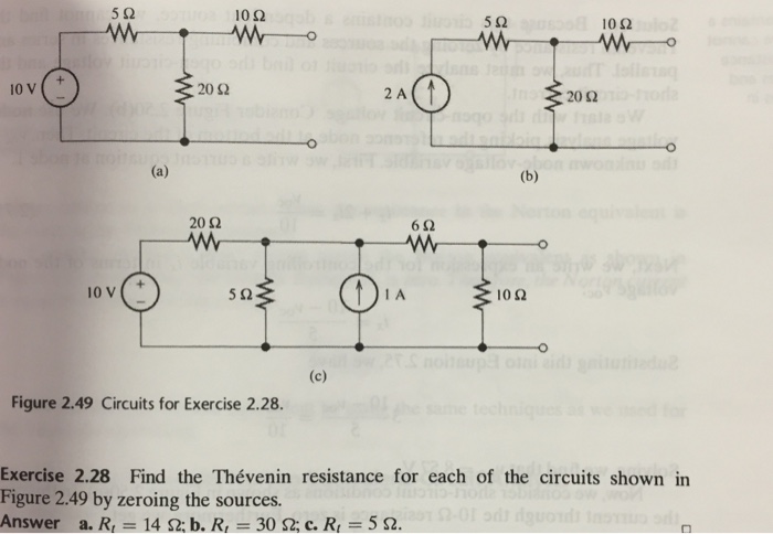 Solved Find the Thevenin resistance for each of the circuits | Chegg.com
