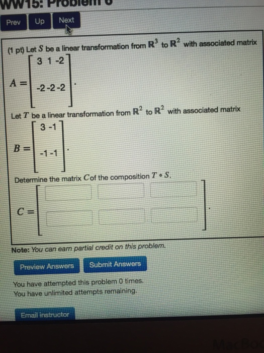 Solved: Let S Be A Linear Transformation From R^3 To R^2 W... | Chegg.com