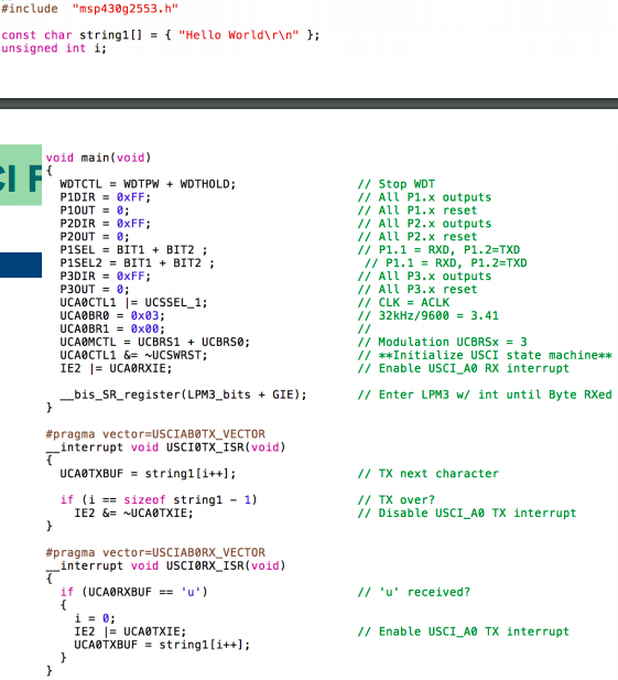 How can i write this code in Assembly for CCS MSP430? | Chegg.com