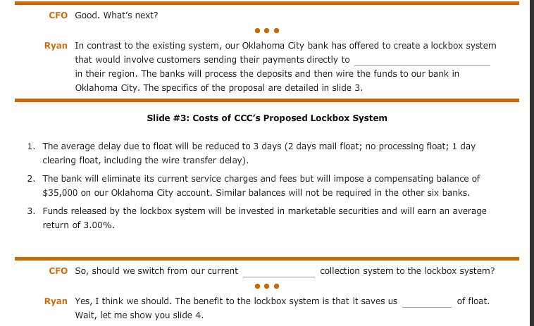7. Lockbox analysis AaAa且 Walking down the hallway to | Chegg.com