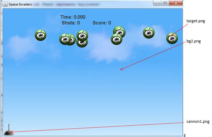 Create a Java class named SpaceInvaders (must be | Chegg.com