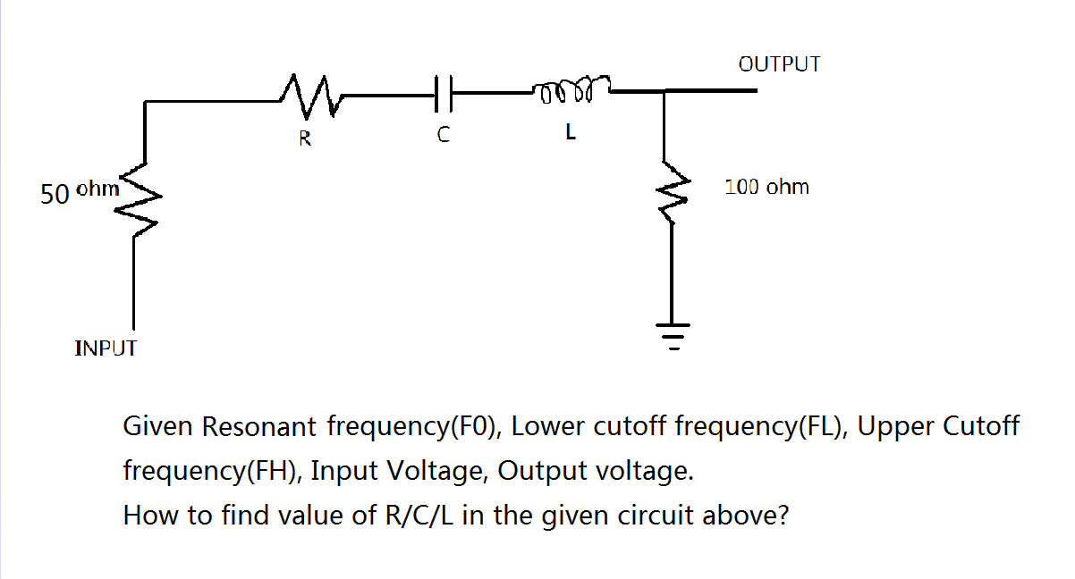 Solved Given Resonant frequency (FO), Lower cutoff frequency | Chegg.com