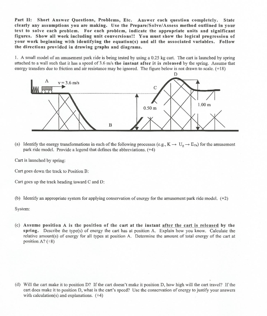 Solved A small model of an amusement park ride is being | Chegg.com