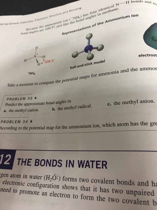 Solved Because the ammonium ion (+NH_4) has four identical N | Chegg.com