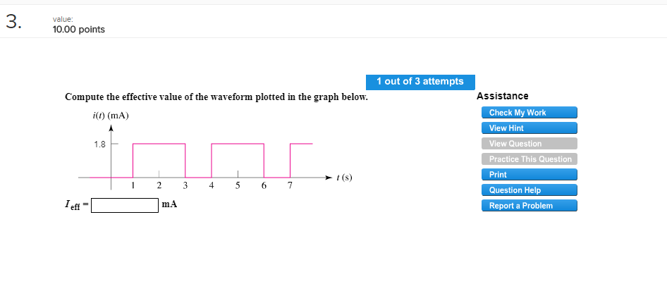 Solved 3· value: 10.00 points 1 out of 3 attempts Compute | Chegg.com