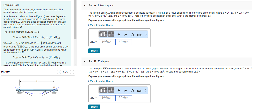 Solved Learning Goal: Part A -Internal spans To understand | Chegg.com