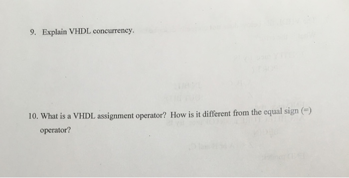 Solved 5. Write the VHDL text file for a 2-input EX-OR gate | Chegg.com