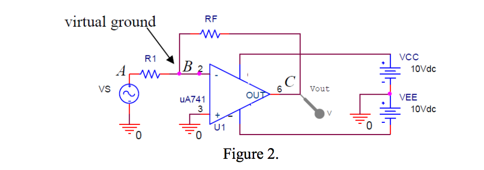 IN VREF uA741 Inverting input Inverting input v- time | Chegg.com