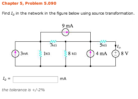 Solved Find I0 in the network in the figure below using | Chegg.com