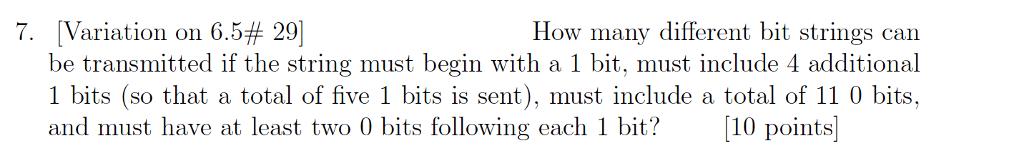 Solved How many different bit strings can be transmitted if | Chegg.com