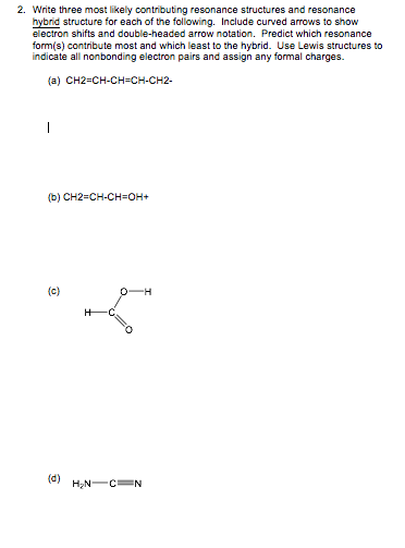 Solved Write three most likely contributing resonance | Chegg.com