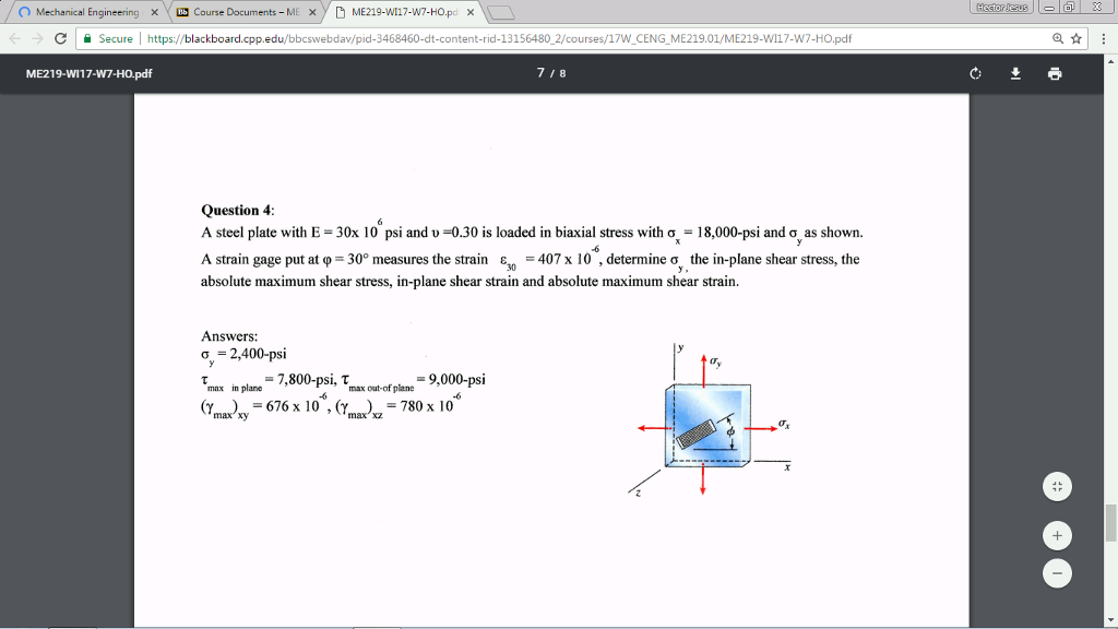 Solved O Mechanical Engineering X Course Documents ME X D | Chegg.com
