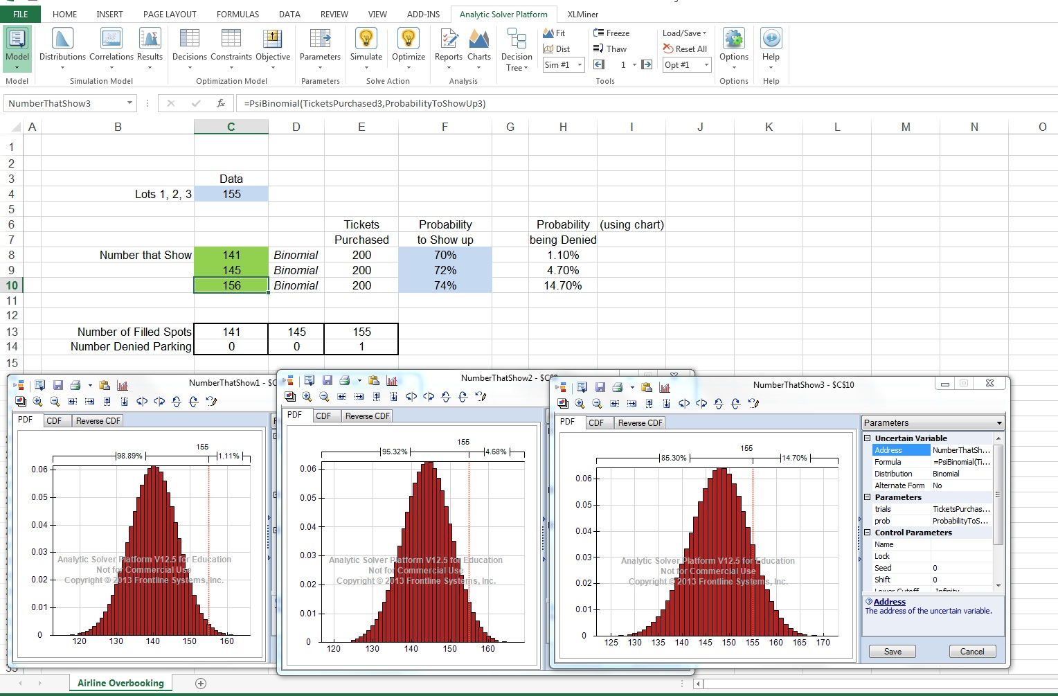 Solved There are 3 parking lots each containing 155 spaces. | Chegg.com