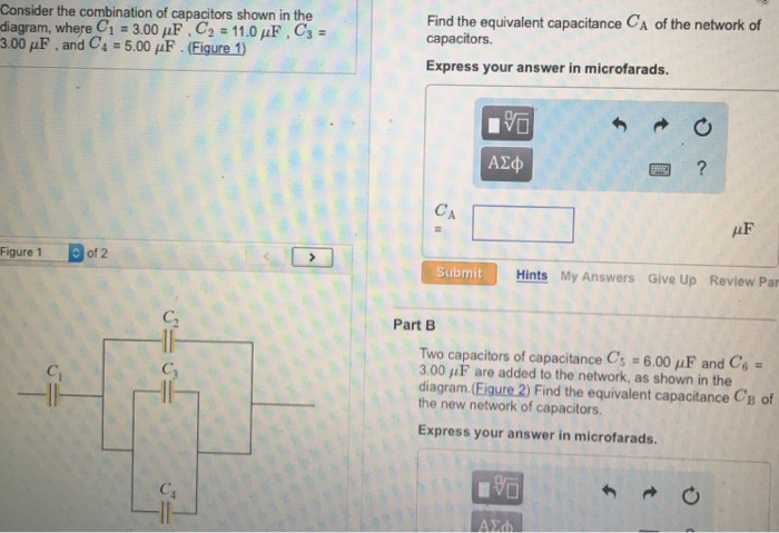 Solved Consider the combination of capacitors shown in the | Chegg.com