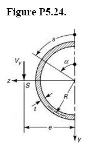 Solved A beam is constructed of half a hollow tube of mean | Chegg.com