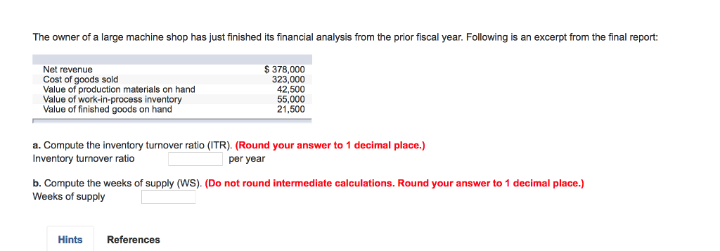 Solved The owner of a large machine shop has just finished | Chegg.com