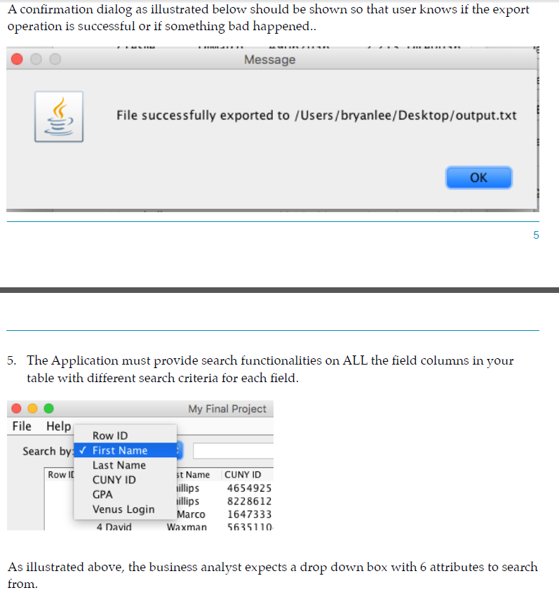 Solved Screenshot of the Student Management System | Chegg.com