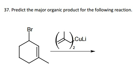 Solved Predict the major organic product for the following | Chegg.com