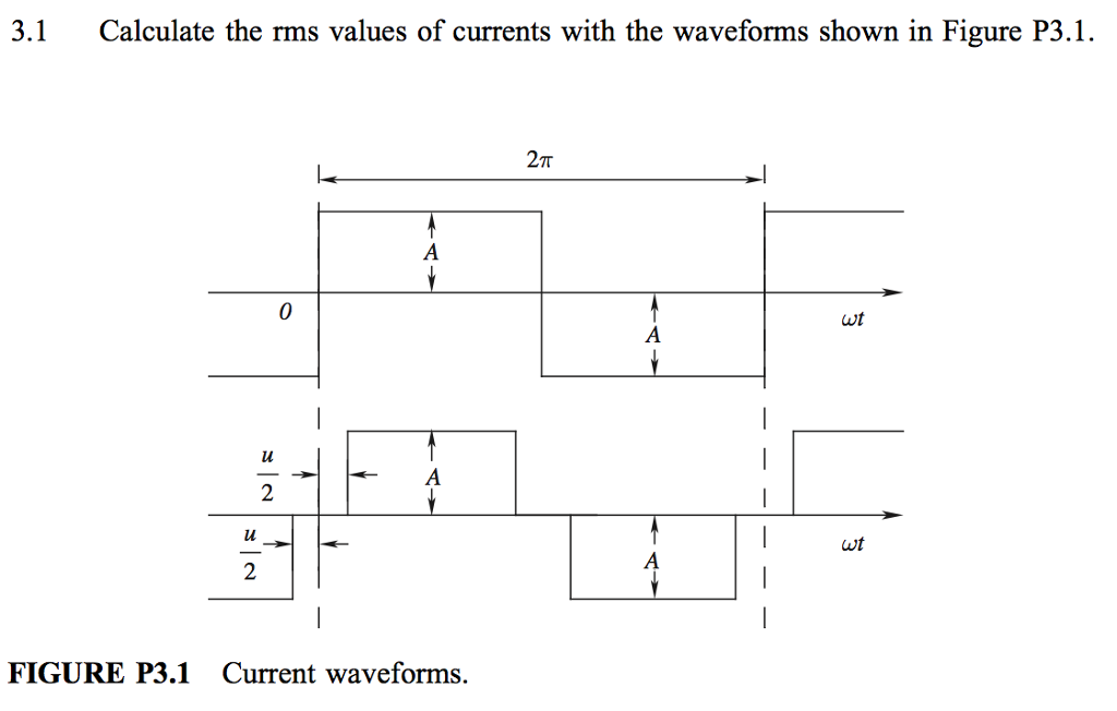Solved 3. Calculate the rms values of currents with the | Chegg.com