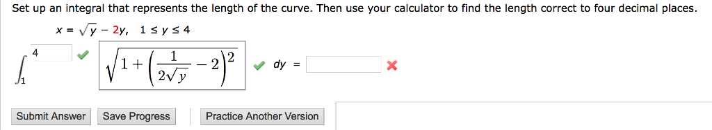 Solved Set up an integral that represents the length of the | Chegg.com