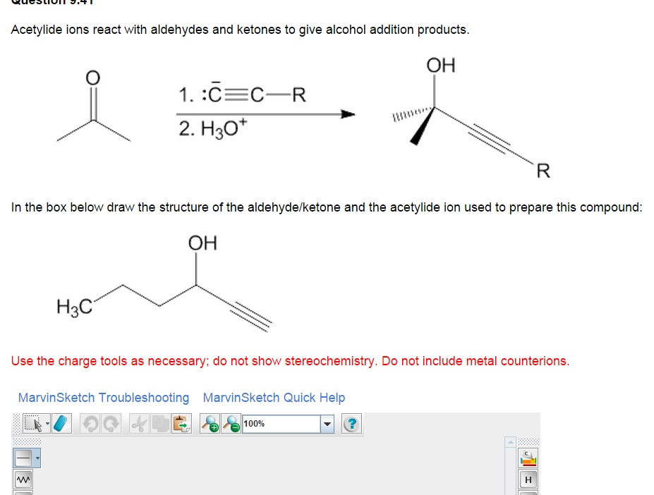 Solved Acetylide ions react with aldehydes and ketones to | Chegg.com