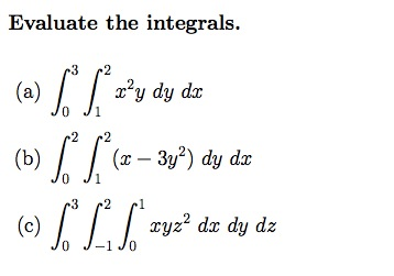 Solved Evaluate the integrals. (a) integrate 0 between 3 1 | Chegg.com