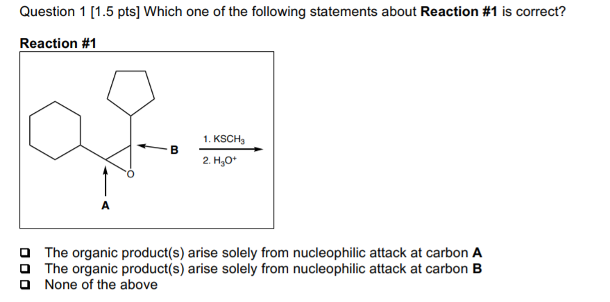 Solved Question 1 [1.5 pts] Which one of the following | Chegg.com